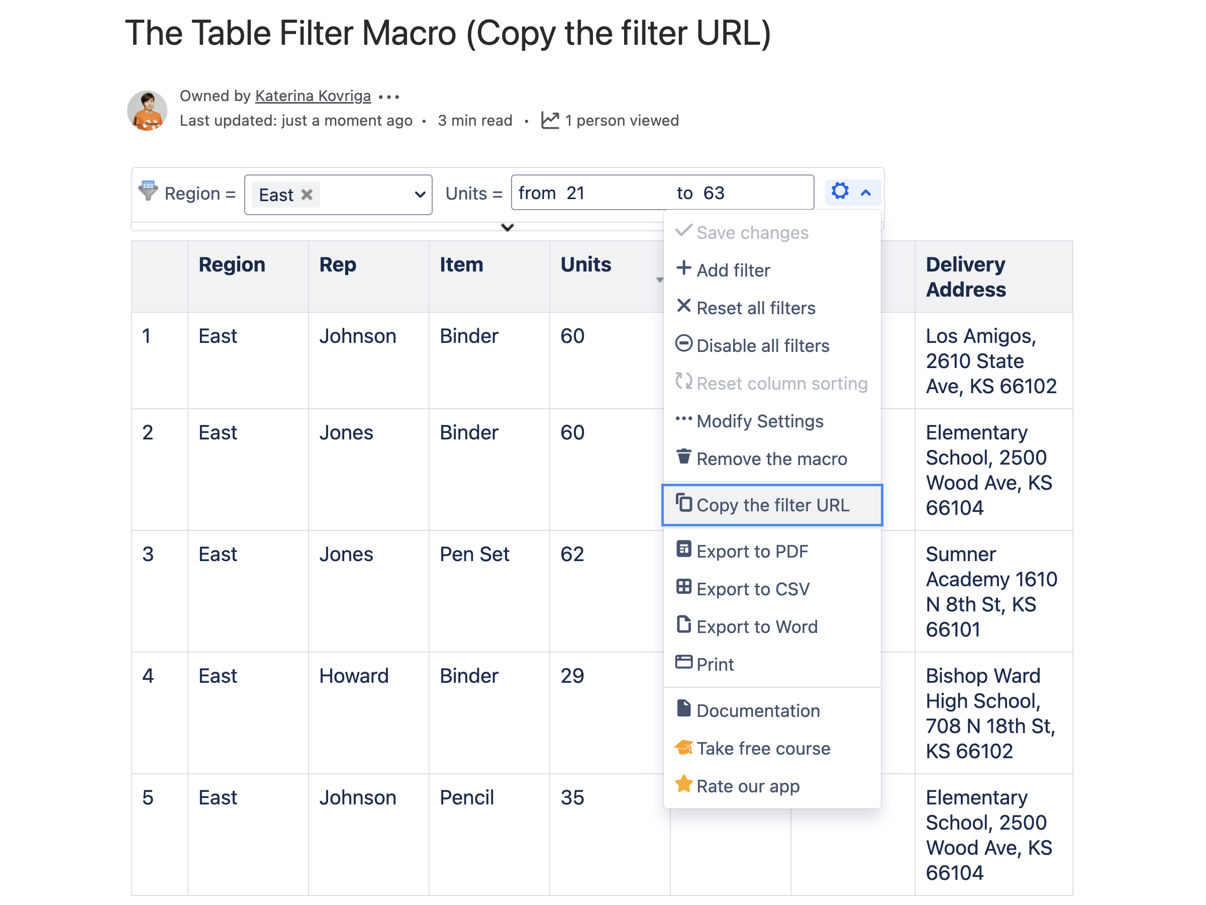 Table filtration - Table Filter, Charts & Spreadsheets for Confluence - Knowledge base ...